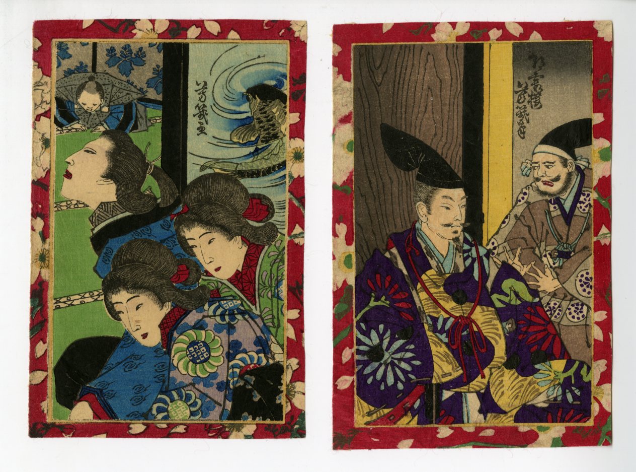 Yoshiiku - Untitled, 2 sheets - Ukiyo-e - Ukiyoe Gallery SHUKADO
