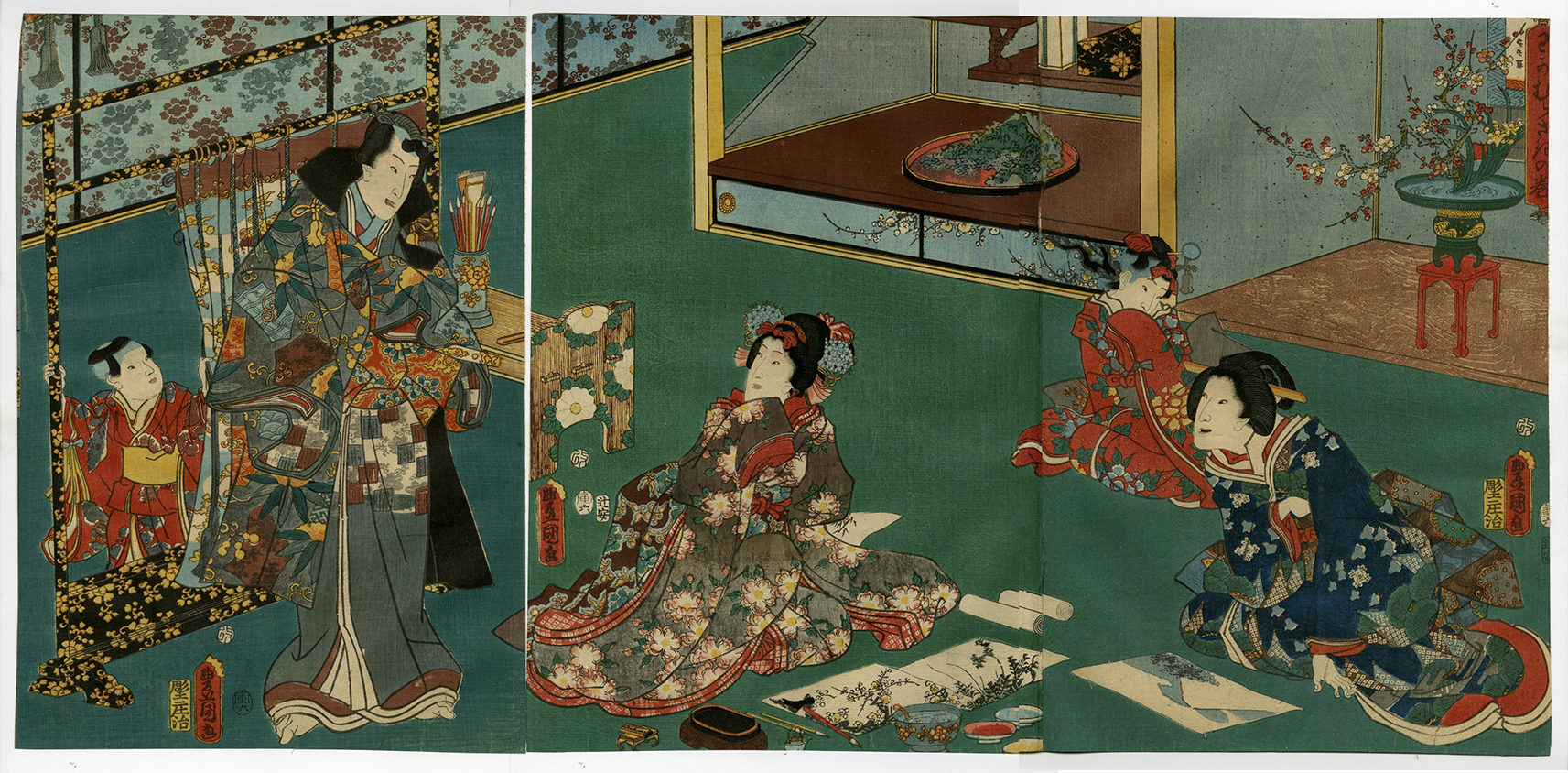 Toyokuni III (Kunisada) - Genjie, the Wakamurasaki Chapter - Ukiyo-e ...